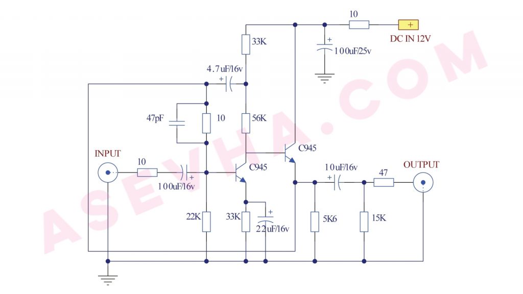 Skema Audio Mixer Sederhana dengan 2 Transistor - Tutorial, Elektronika ...