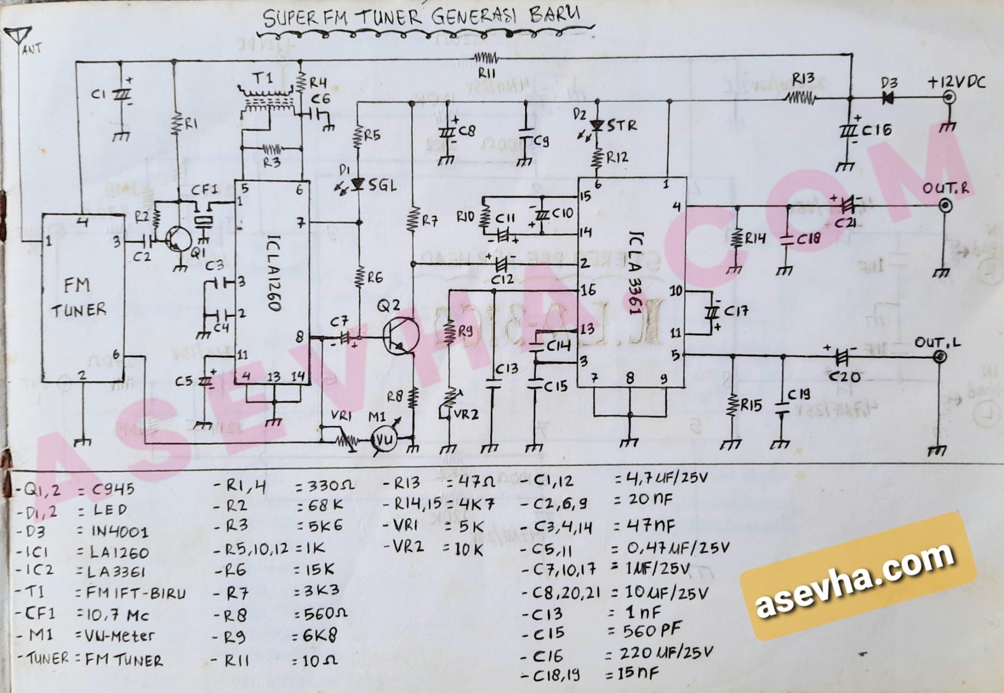 Skema Radio FM Tuner Anti Desis Yang Sensitif Generasi Baru - Tutorial ...